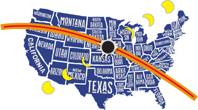 Solar Eclipse Maps Plus Eclipse Times for Your Area and Eclipse ...