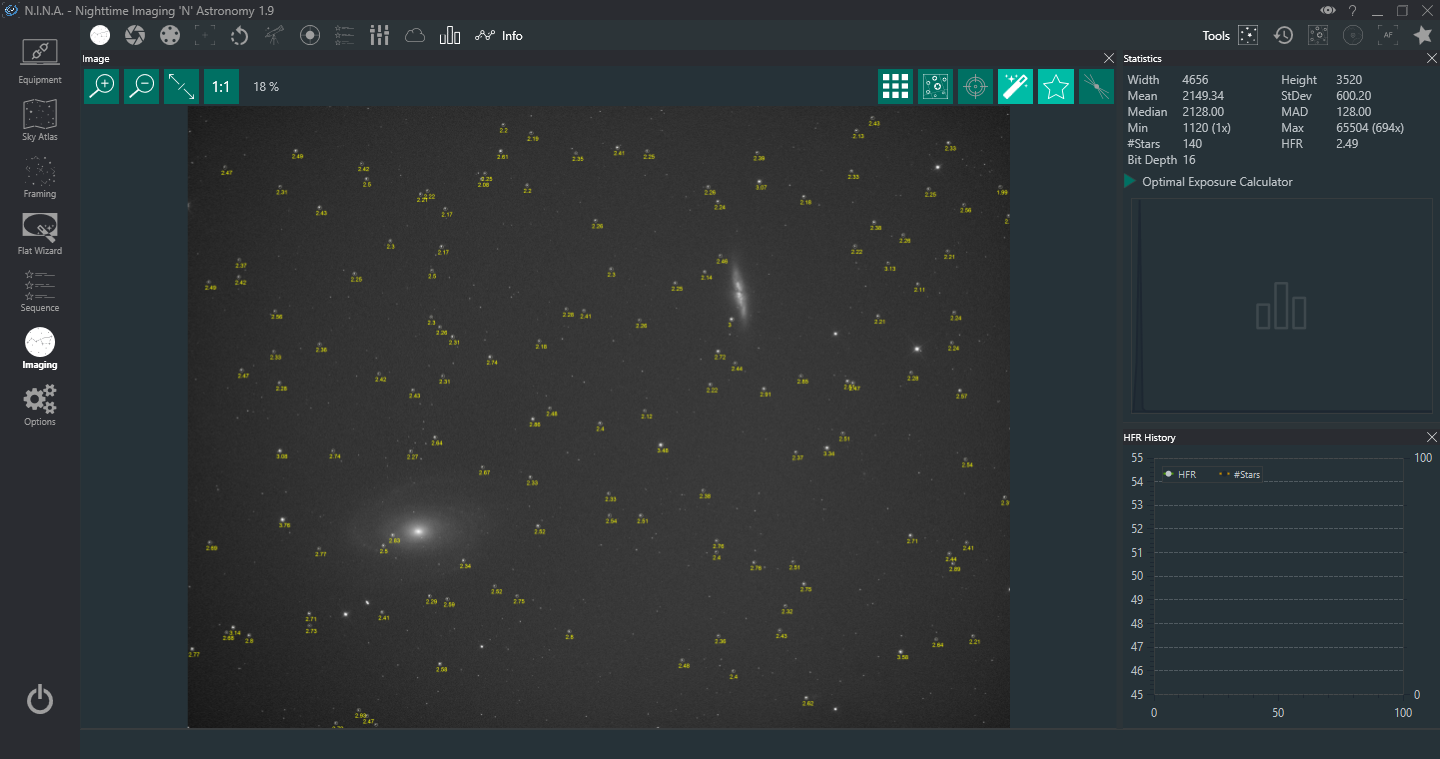 NINA imaging software Version 1.10 - Solar Astronomy Today