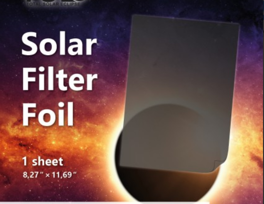 APM TSE17 A4 Solar Filter Film - Solar Astronomy Today